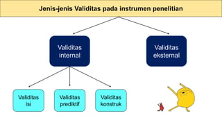 Validitas dan reliabilitas, Mata kuliah Metode penelitian | PPTX