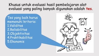 Tes dan Validitas tes | PPT
