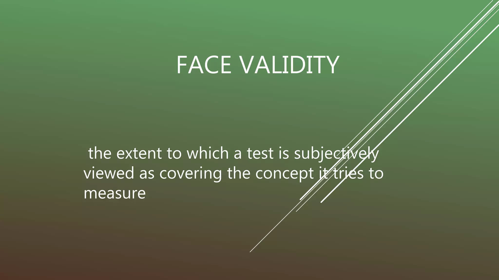 Validity in Assessment | PPTX