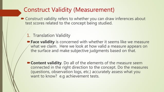 Validity in Research | PPTX | Resume Writing and Advice | Job Search