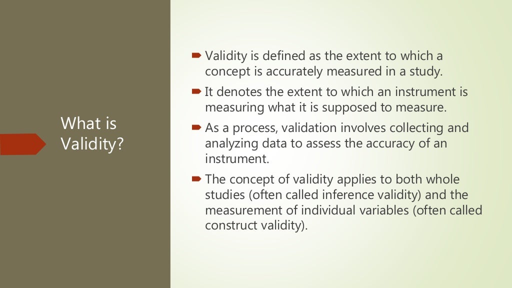 Validity in Research