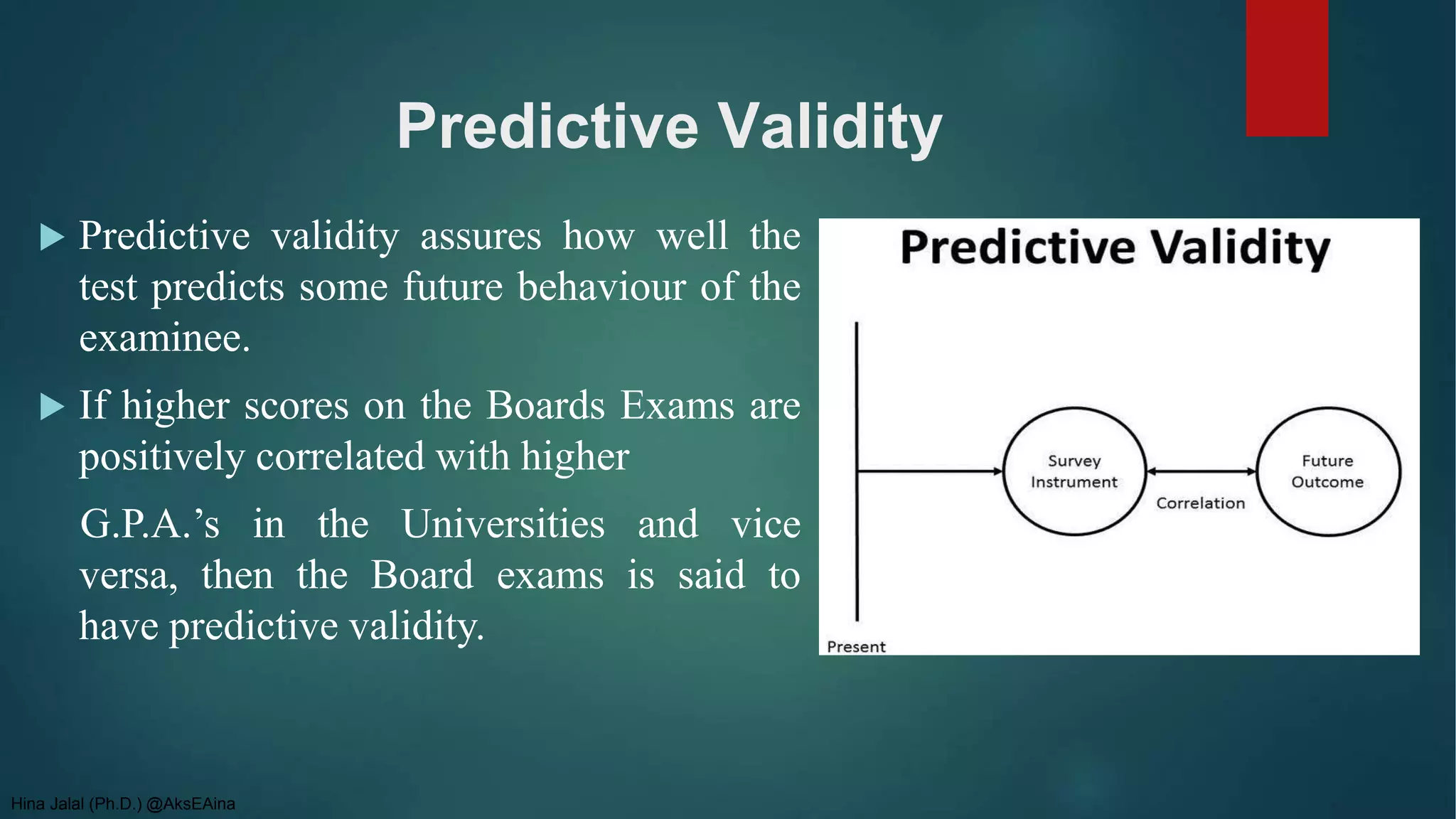 Validity (Educational Assessment) | PPT
