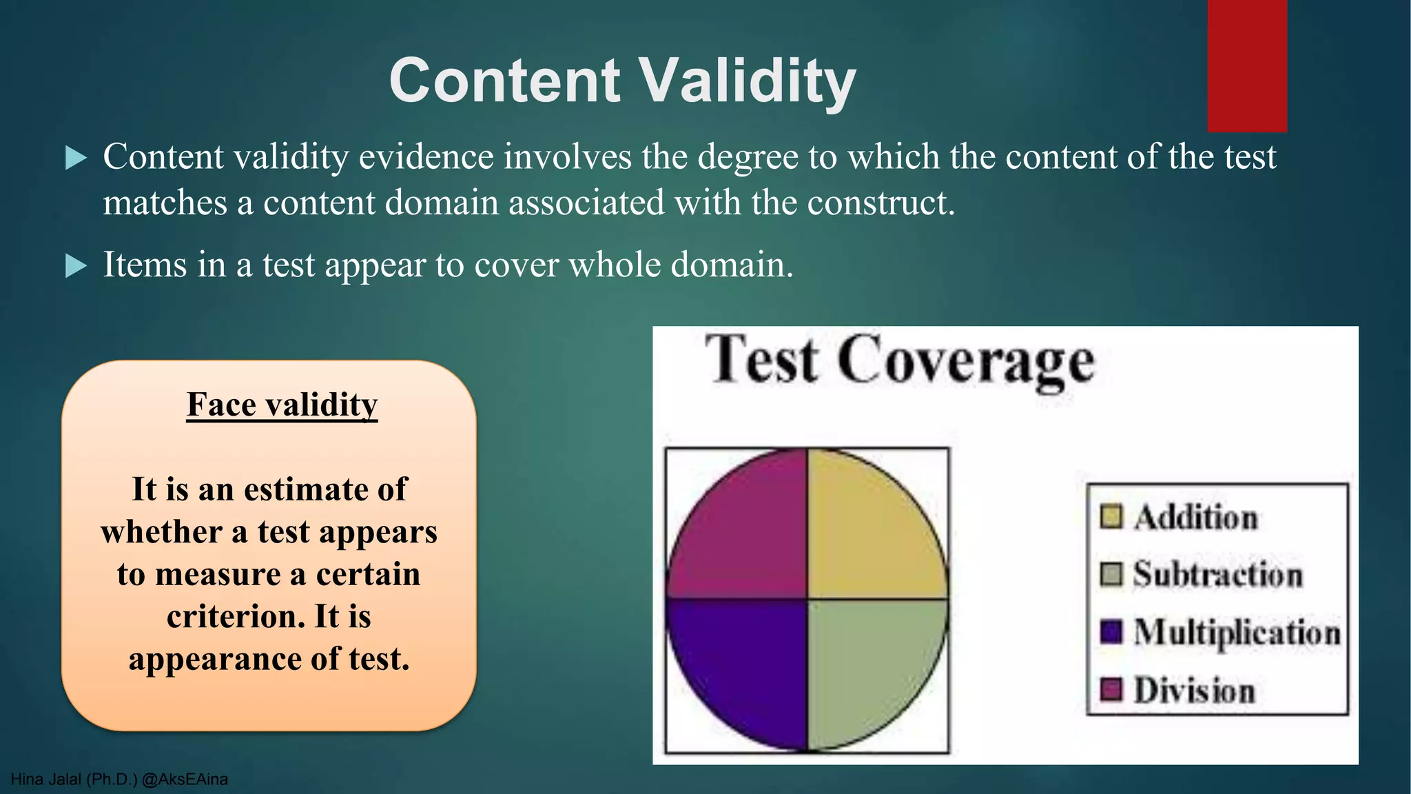 Validity (Educational Assessment) | PPT