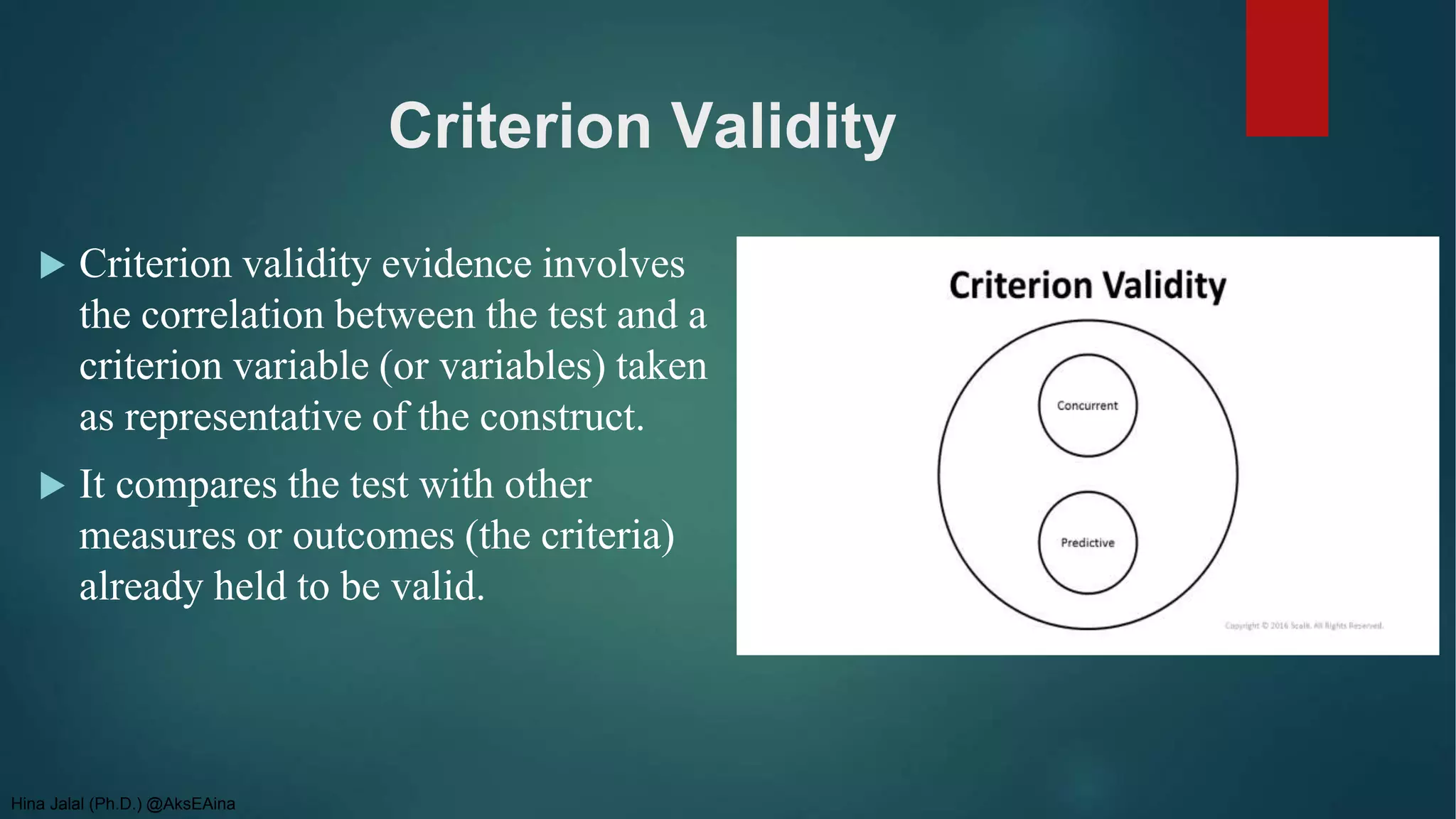 Validity (Educational Assessment) | PPT