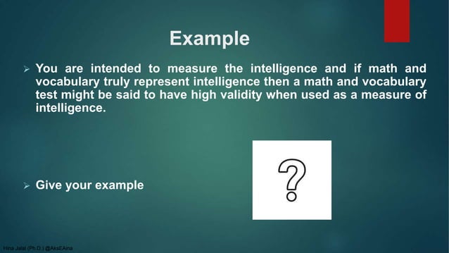 Validity (Educational Assessment) | PPT