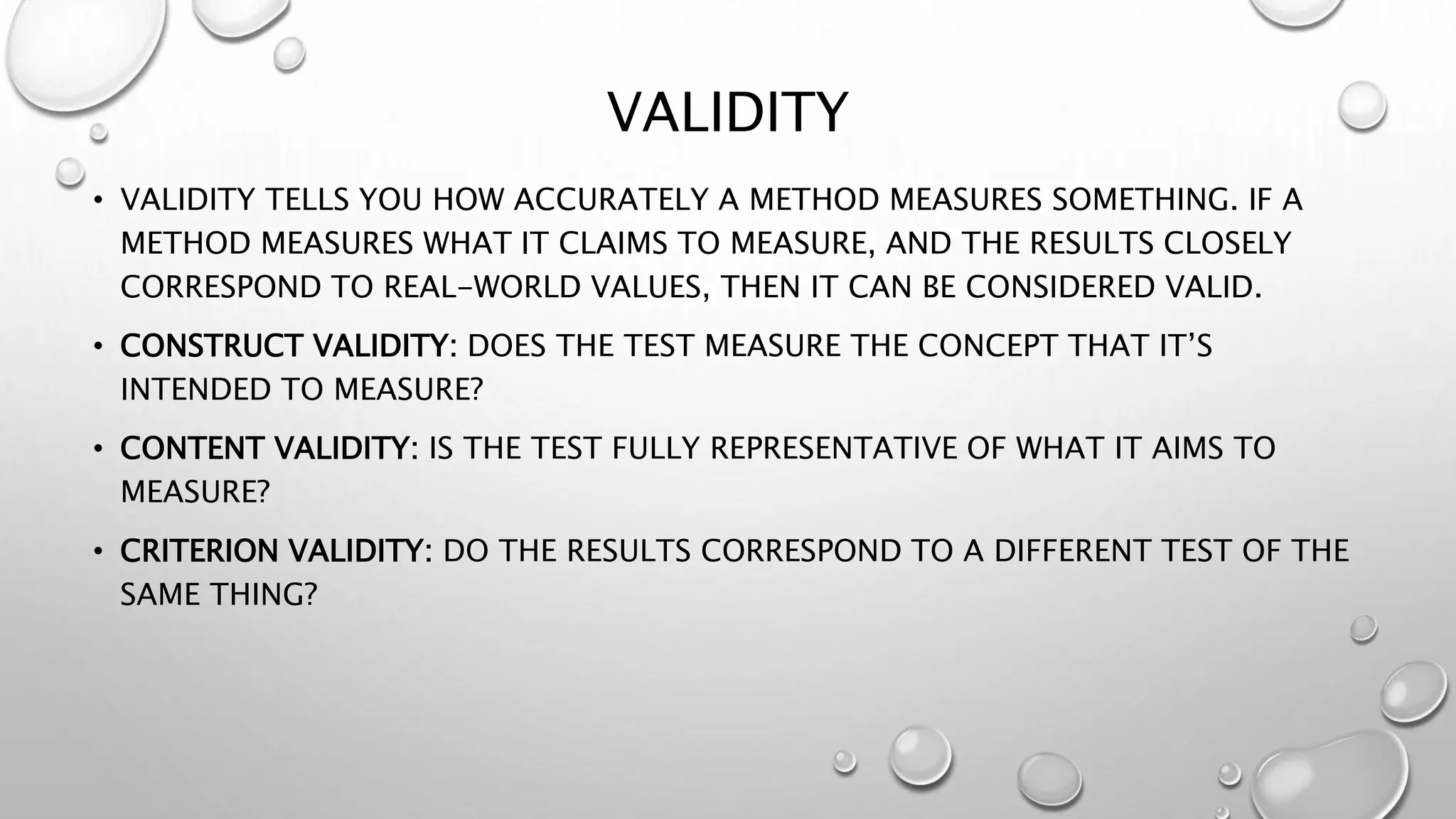 Validity | PPTX