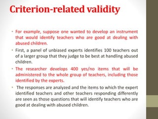 Criterion Related Validity