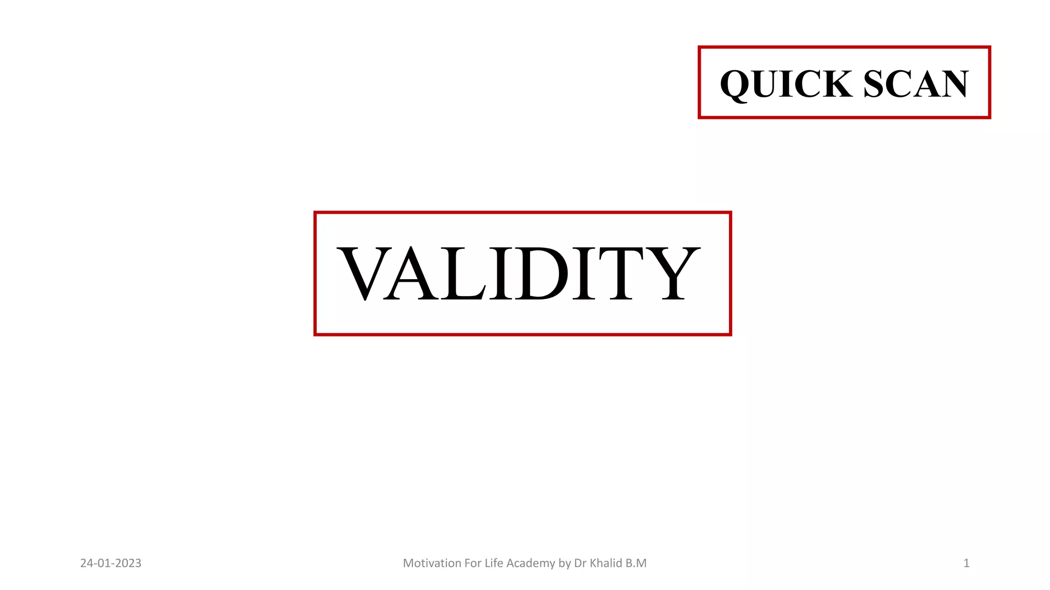 Validity | PPT