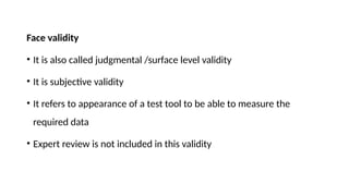 Validity.pptxDiscusses validity in research studies | PPTX