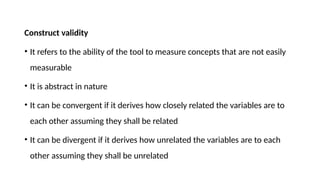 Validity.pptxDiscusses validity in research studies | PPT