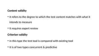 Validity.pptxDiscusses validity in research studies | PPTX