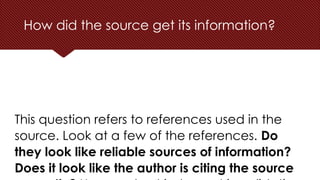 Validity-and-Reliability of the information | PPTX