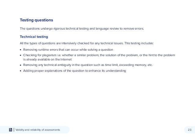 Validity And Reliability Of Assessments Ppt 
