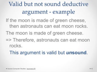 Validity of argument | PPTX