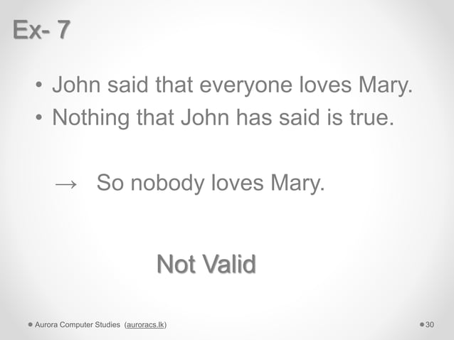 Validity of argument | PPTX | Science