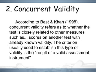 Validity & Reliability | PPT
