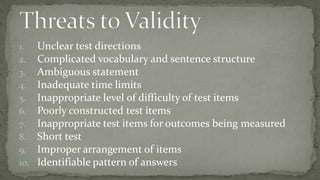 Validity and reliability | PPTX