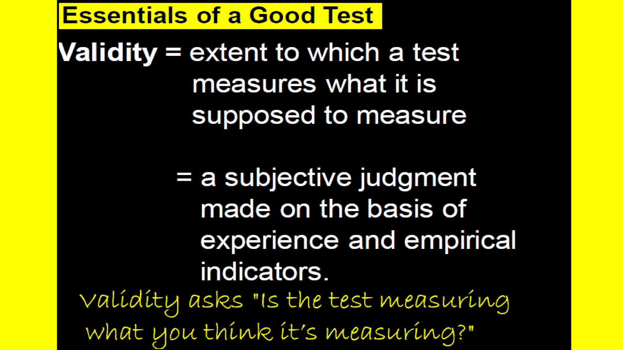 Validity and Reliability in Written Assessments | PPT