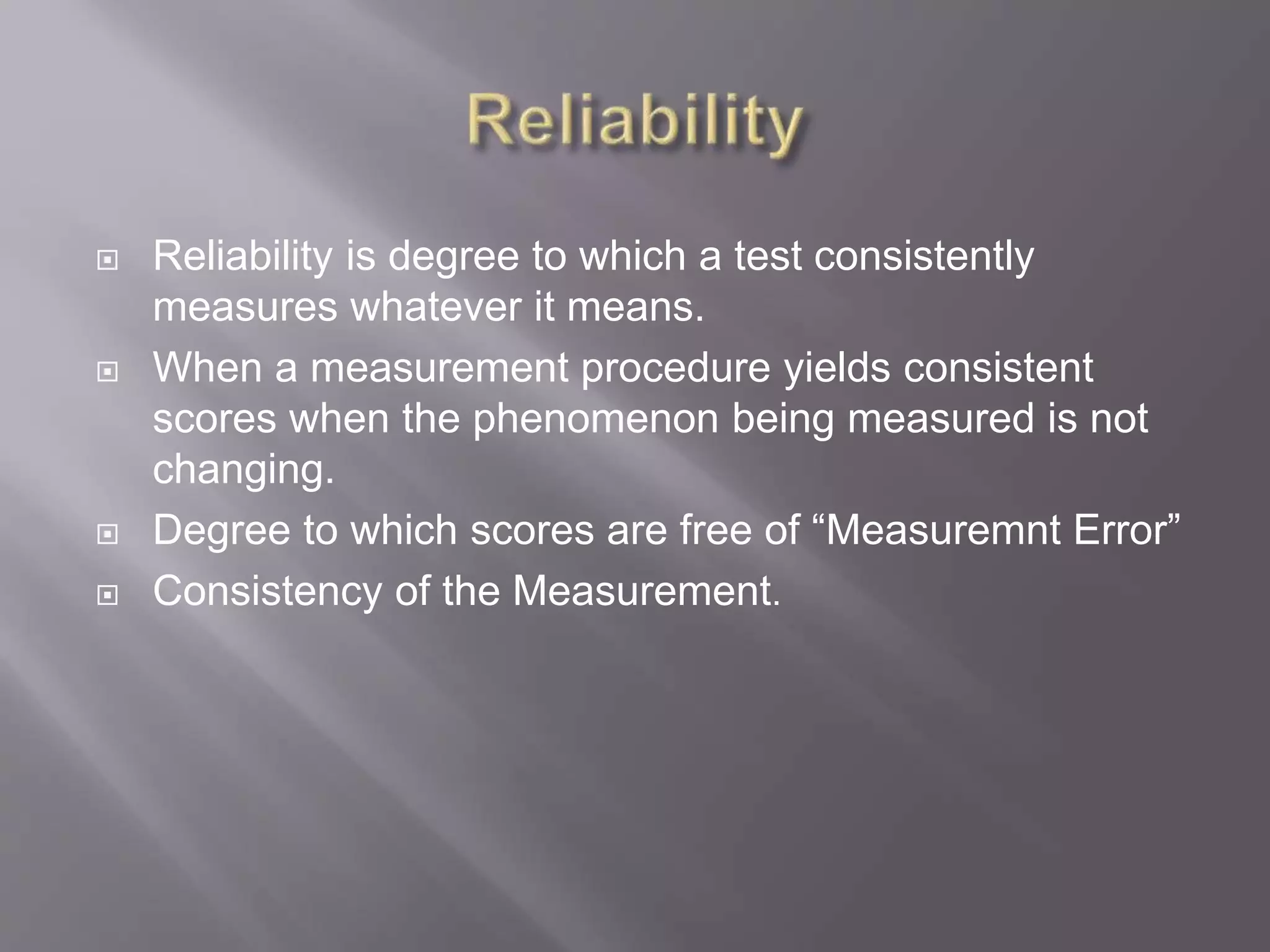 Validity and reliability | PPTX