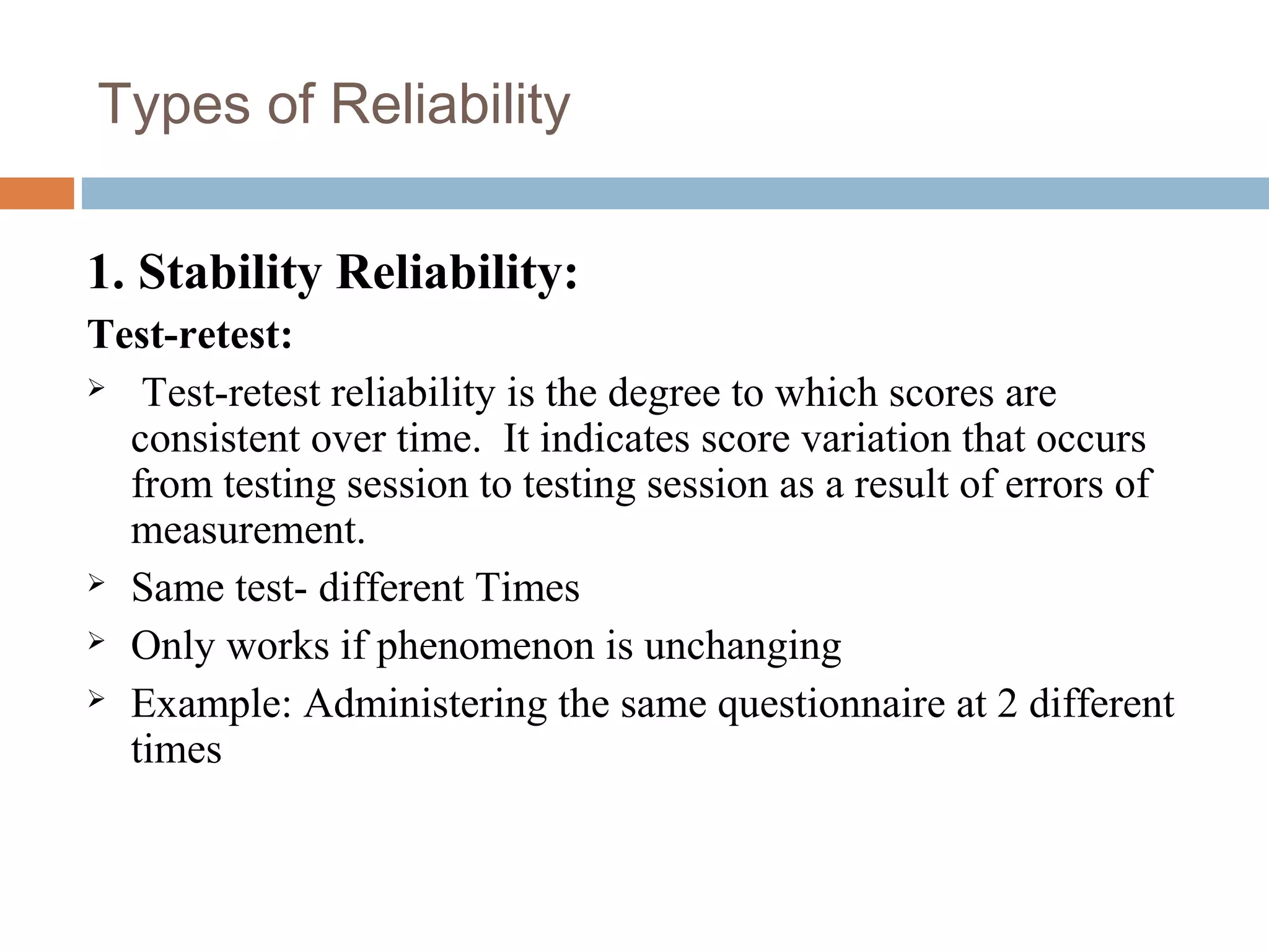 Validity and Reliability | PPT