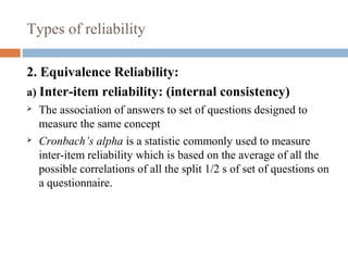 Validity and Reliability | PPT