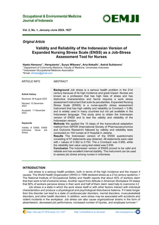 Validity and reliability of ENSS Indonesia.pdf