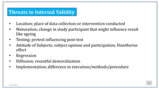 Validity and Reliability Threats and appropriate tool.pptx