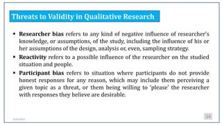Validity and Reliability Threats and appropriate tool.pptx