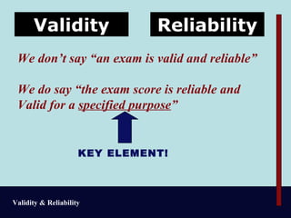 Validity And Reliabilty | PPT