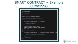 Introduction to blockchain and smart contracts | PPTX