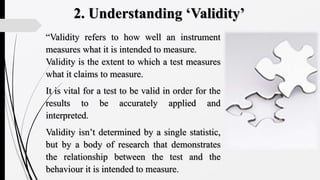 Validity of a Research Tool | PPTX