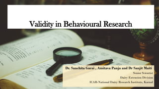 Validity in behavioural research .pptx