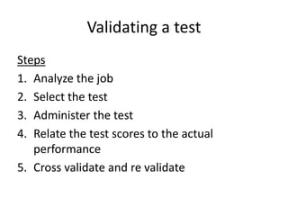 Validity in performance appraisal | PPT