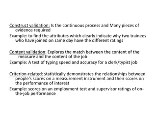 Validity in performance appraisal | PPTX
