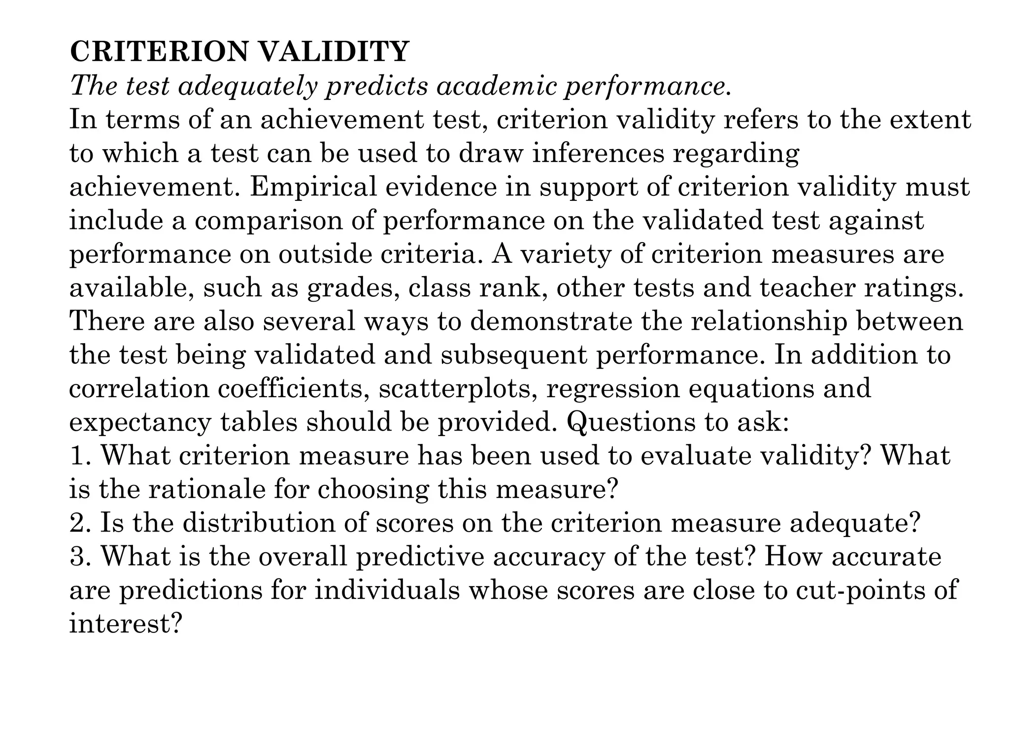 Validity in psychological testing | PPT