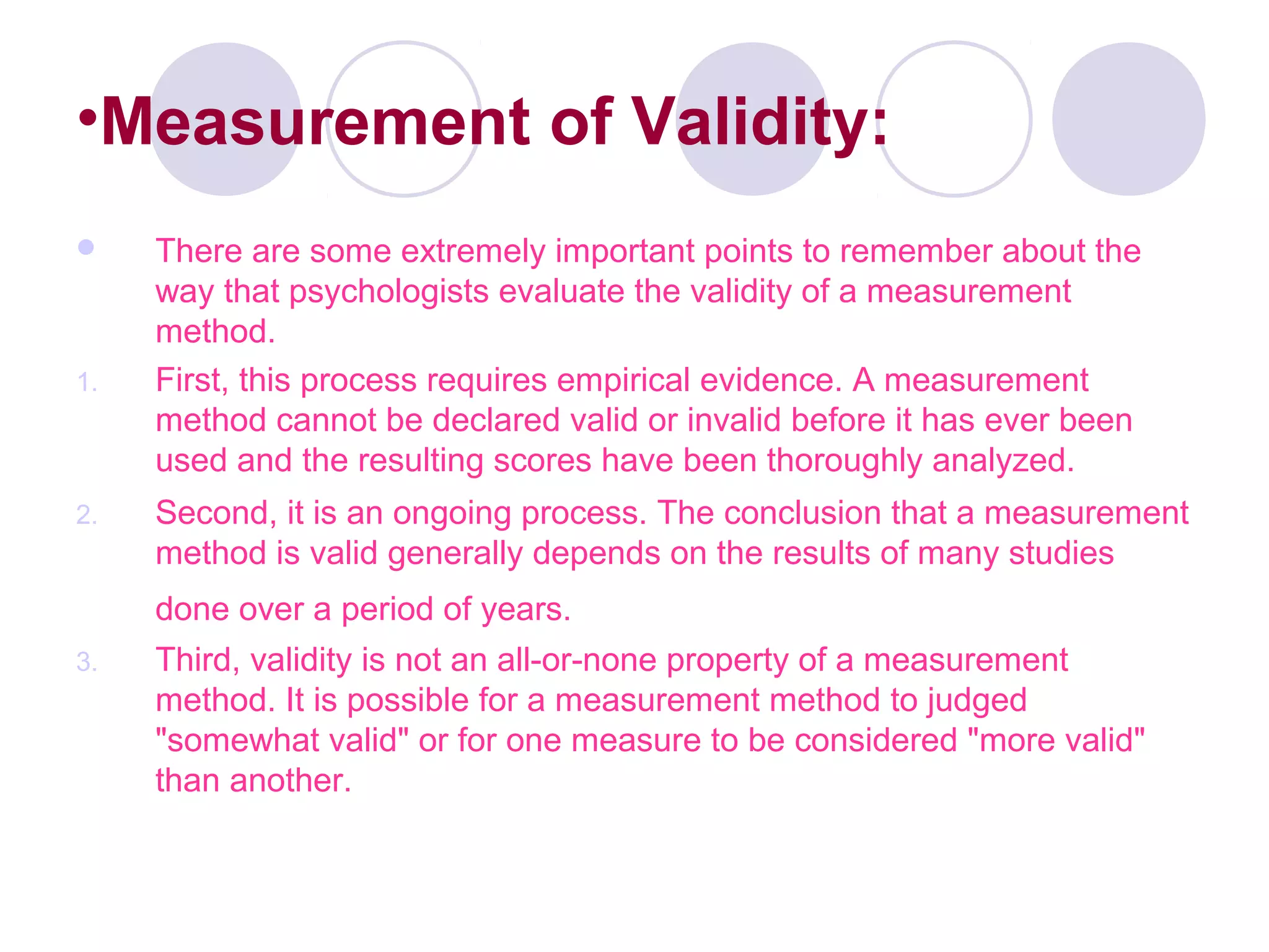 Validity, its types, measurement & factors. | PPT