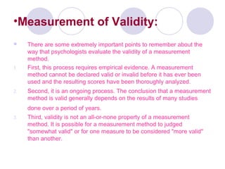 Validity, its types, measurement & factors. | PPT