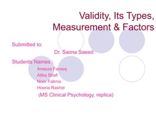validityitstypesmeasurementfactors-130908120814- (1).ppt