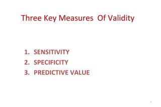 Validity of a screening test | PPT