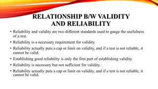 Validity of Assessment Tools | PPTX