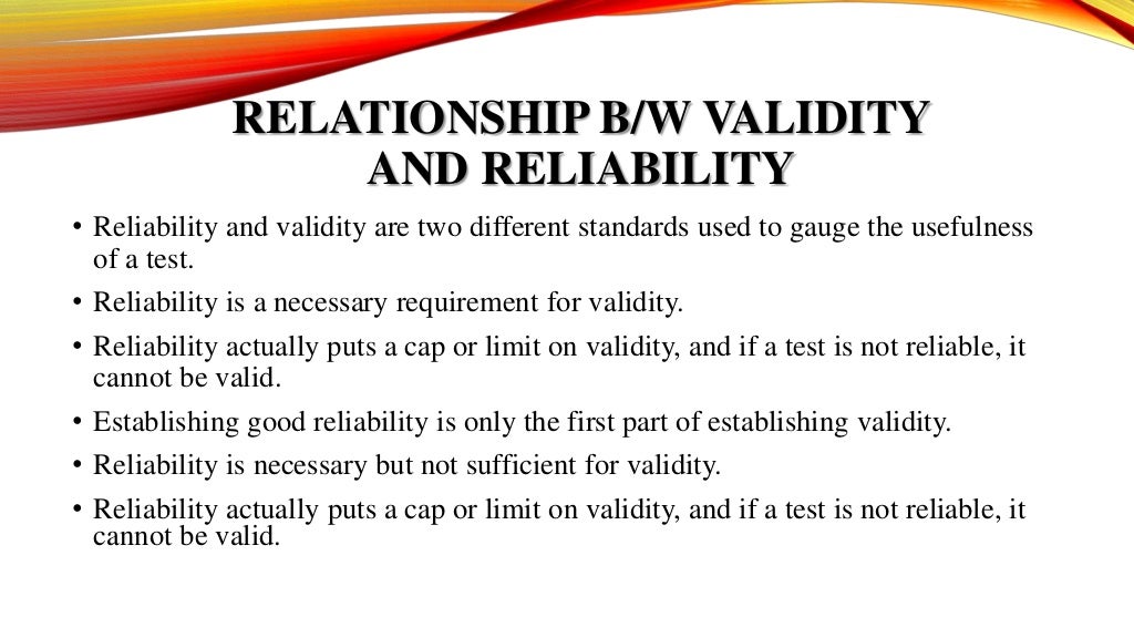 Validity of Assessment Tools