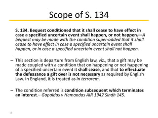 Validity of contingent and conditional bequests | PPSX