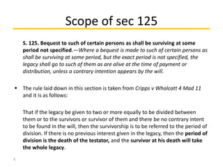 Validity of contingent and conditional bequests | PPSX