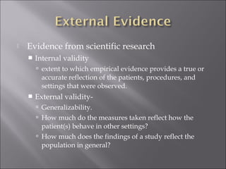 Validity of Evidence | PPT
