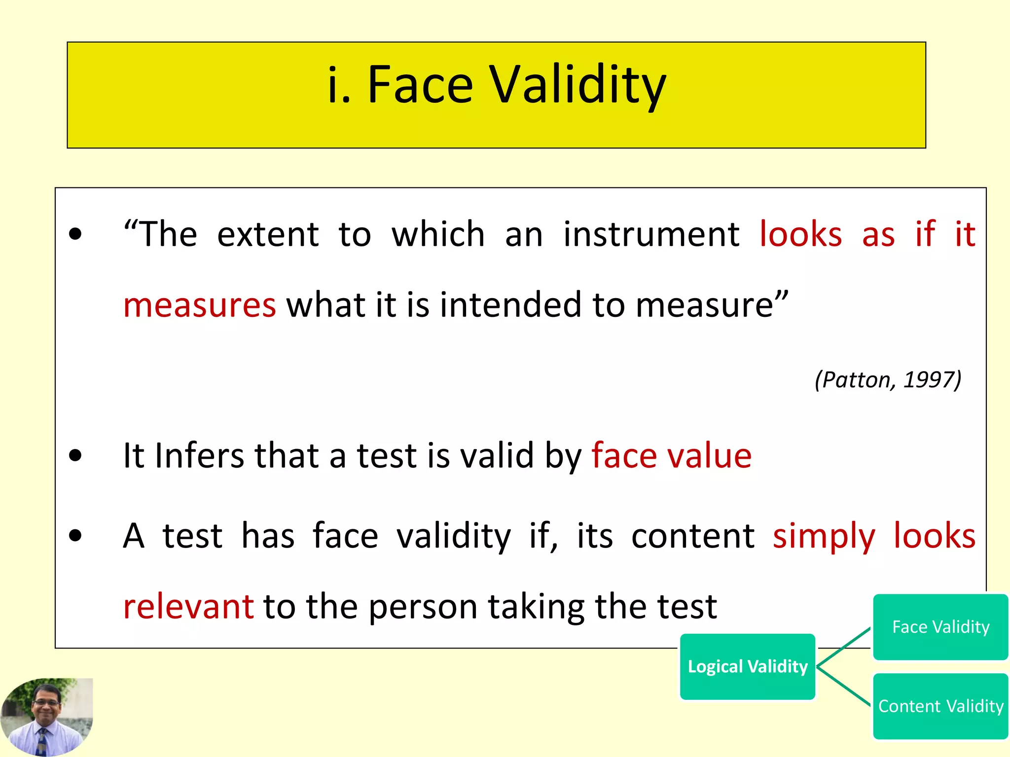 Validity of instrument | PDF