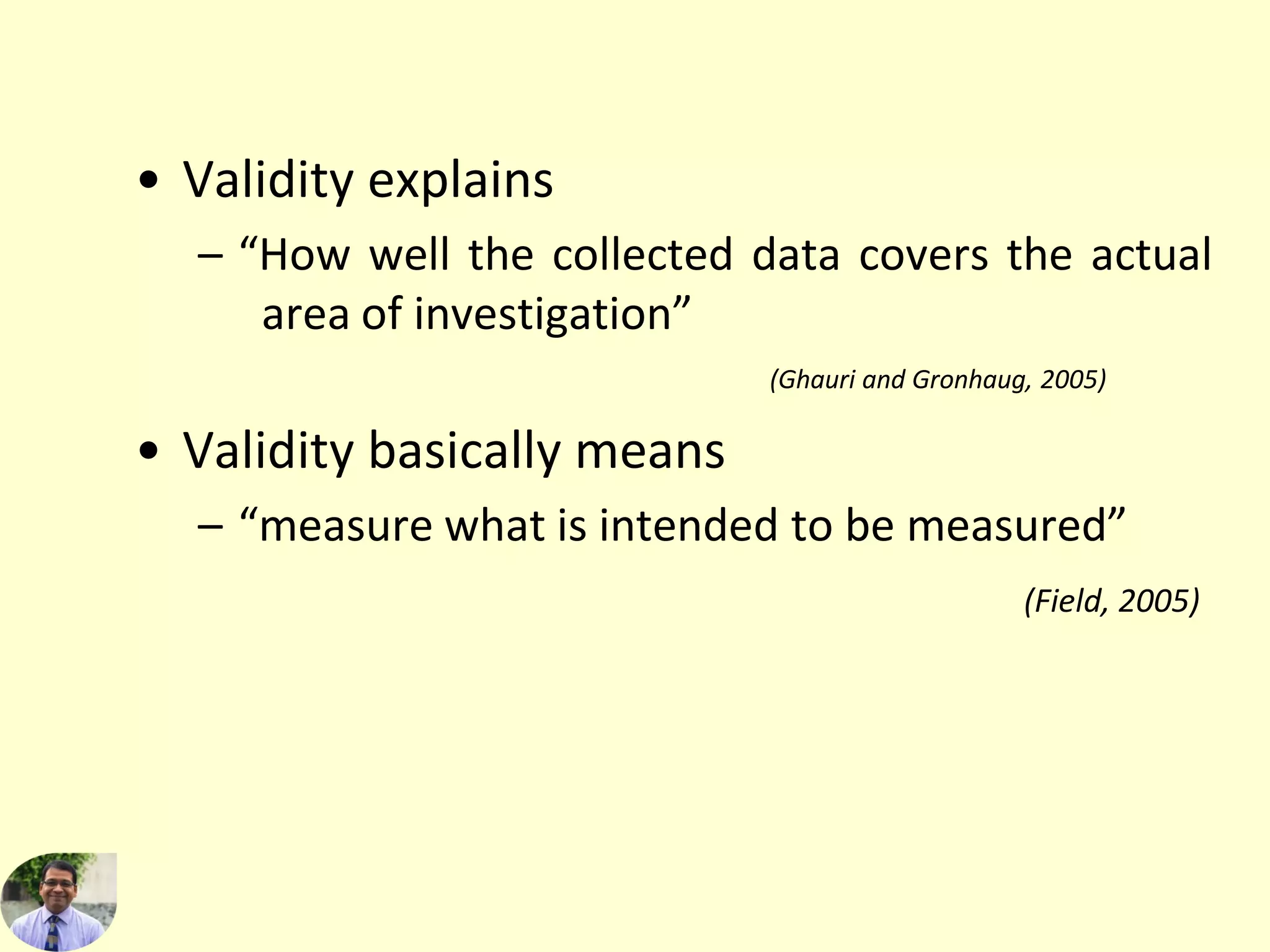 Validity of instrument | PDF