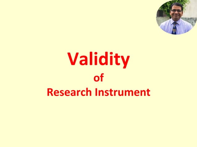 Validity of instrument | PDF