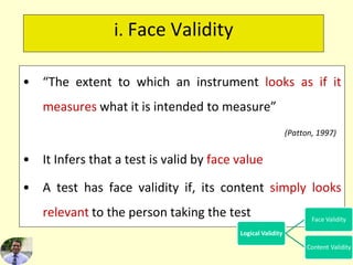 Validity of instrument | PDF