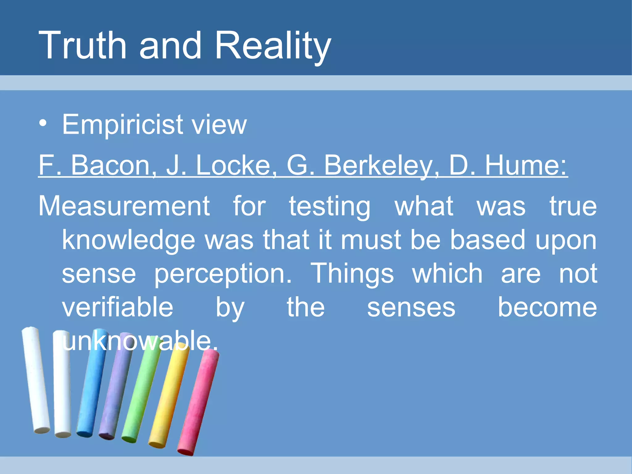 Philosophy - Validity of knowledge | PPT