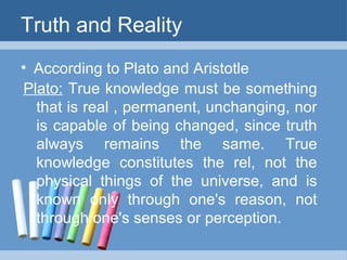 Philosophy - Validity of knowledge | PPT